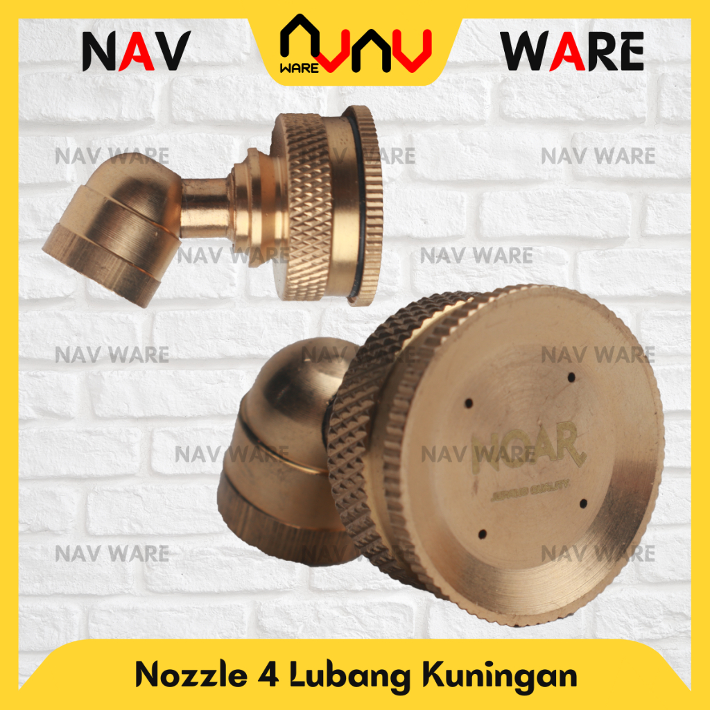 Jual Nozzle Sprayer Elektrik 4 Lubang Bengkok Kuningan Adjustable ...
