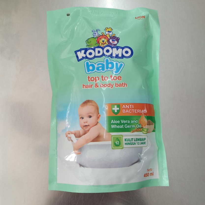 Jual Kodomo baby top to toe hair & body bath 450ml / sabun bayi kodomo top to toe 450ml | Shopee ...