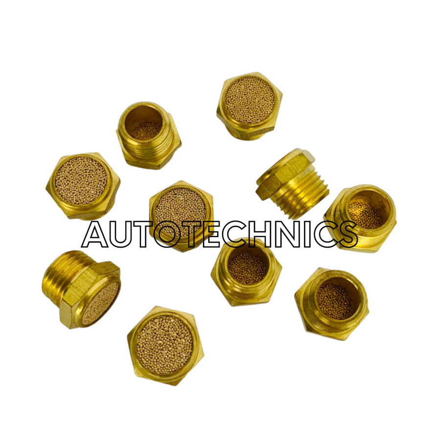 Jual FITTING SILENCER PNEUMATIC KUNINGAN RATA 1/4" BSLM-02 AIRTAC | READY | Shopee Indonesia