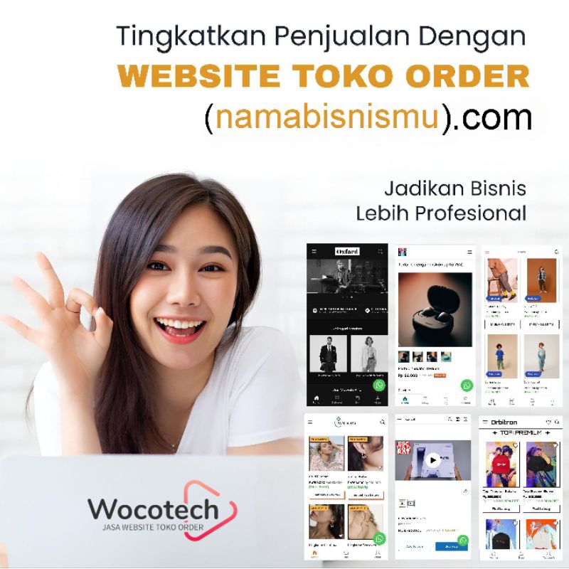 Jual Website Order | Toko Online | Profesional Design - Domain COM ...