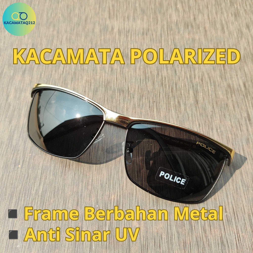 Jual Kacamata Polarized/Kacamata gaya/Kacamata Hitam Anti Sinar UV 400 Pria Wanita | Shopee ...