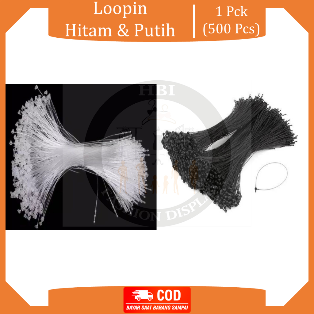 Jual Tali Loop Pin Hangtag Pengait Label Baju isi 500 Pcs | Shopee ...