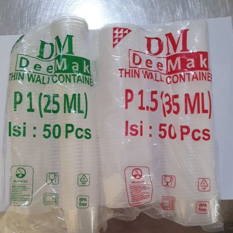 Jual 35ML/25ML DM Thin wall container (50PCS) | Shopee Indonesia