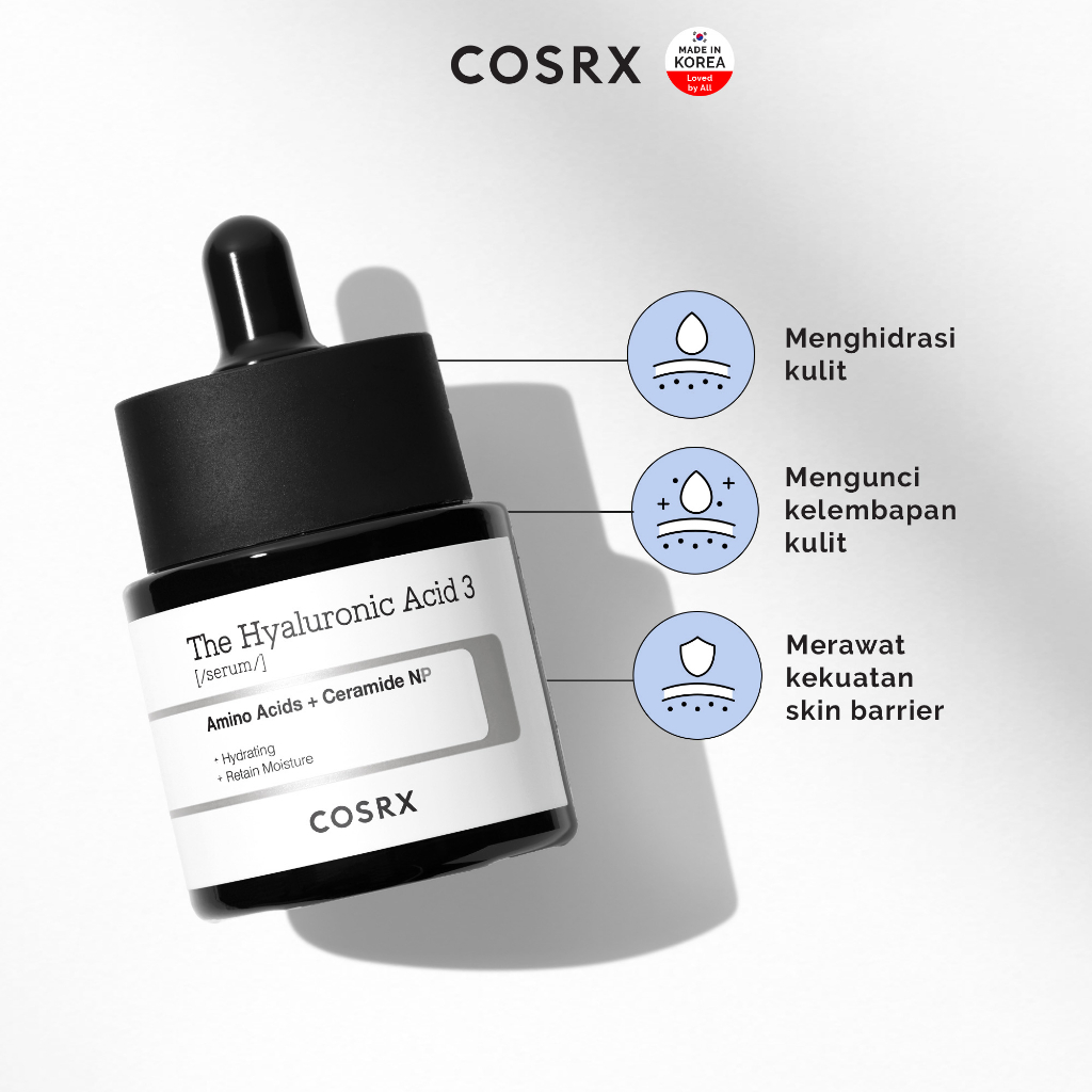 Jual COSRX - The Hyaluronic Acid 3 Serum, Size - 20 ml | Shopee Indonesia