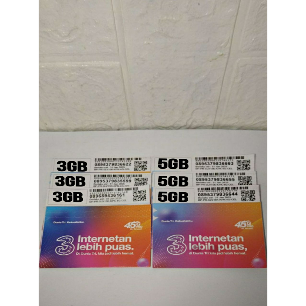 Jual Kartu Perdana Tri | Shopee Indonesia