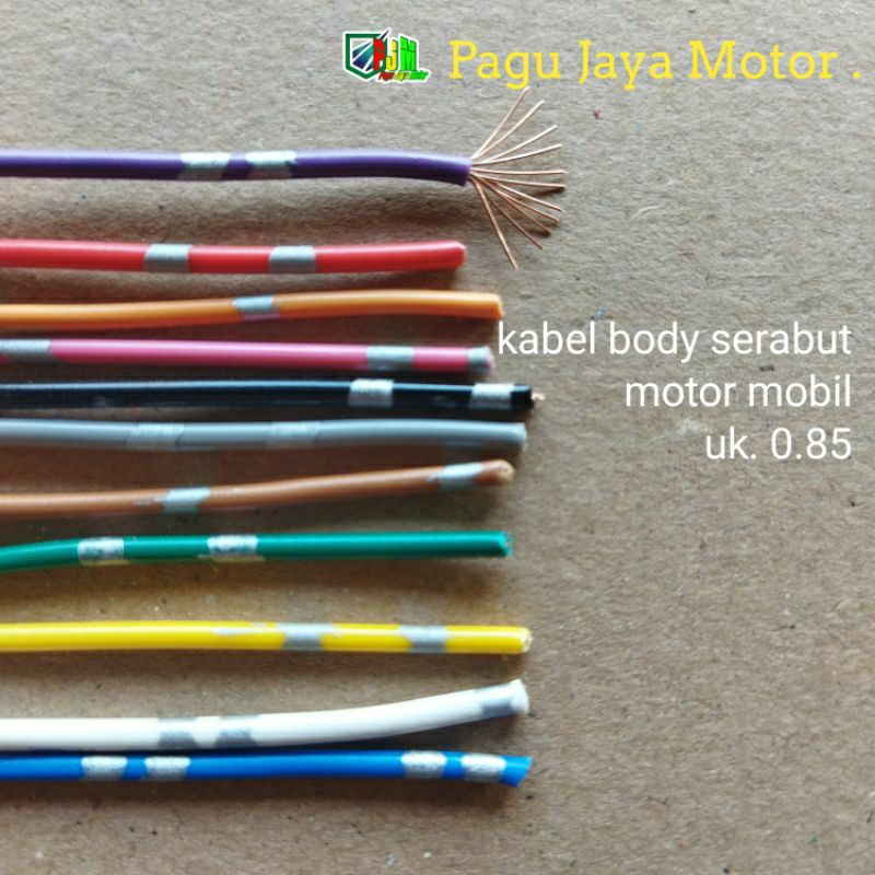 Jual kabel serabut bintik tembaga 0.85 mm body motor mobil panjang 1 m 1 meter | Shopee Indonesia