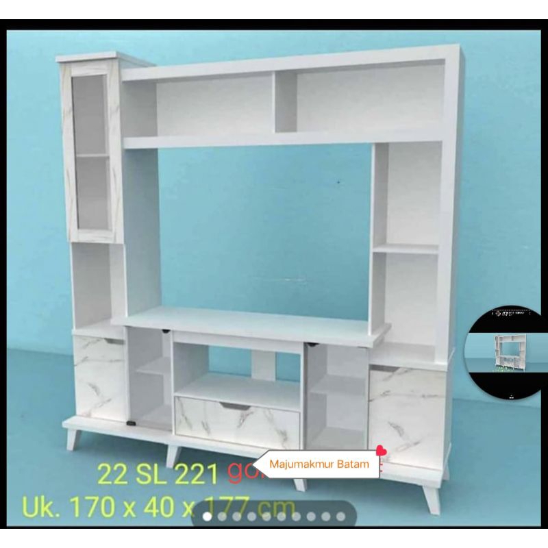Jual LEMARI TV MINIMALIS 22SL221 / BUFFET TV MINIMALIS UKURAN ...