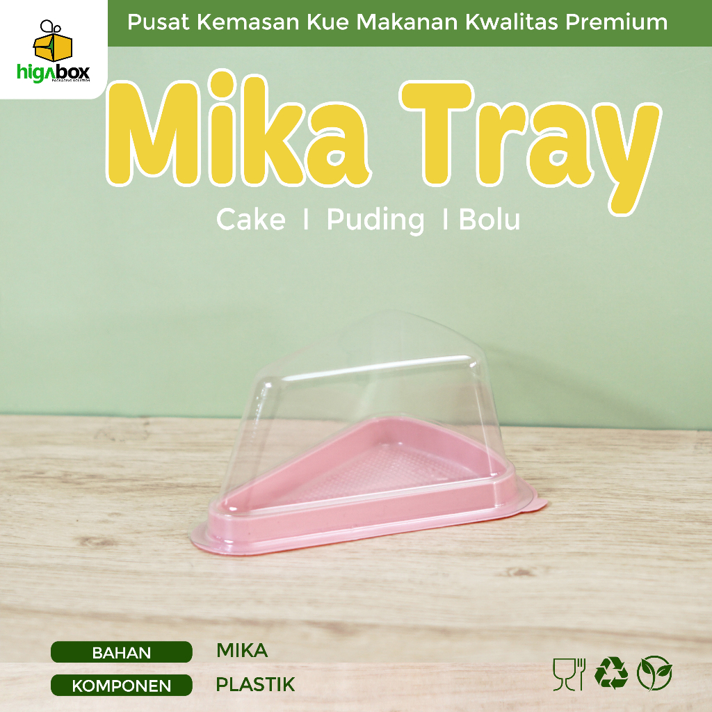 Jual Mika Kue Segitiga / Tray Nastar Tray Cookies Case Pudding Bakpao ...