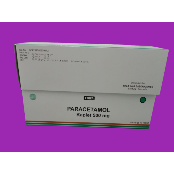 Jual PARACETAMOL 500MG TABLET PER BOX TRIFA | Shopee Indonesia