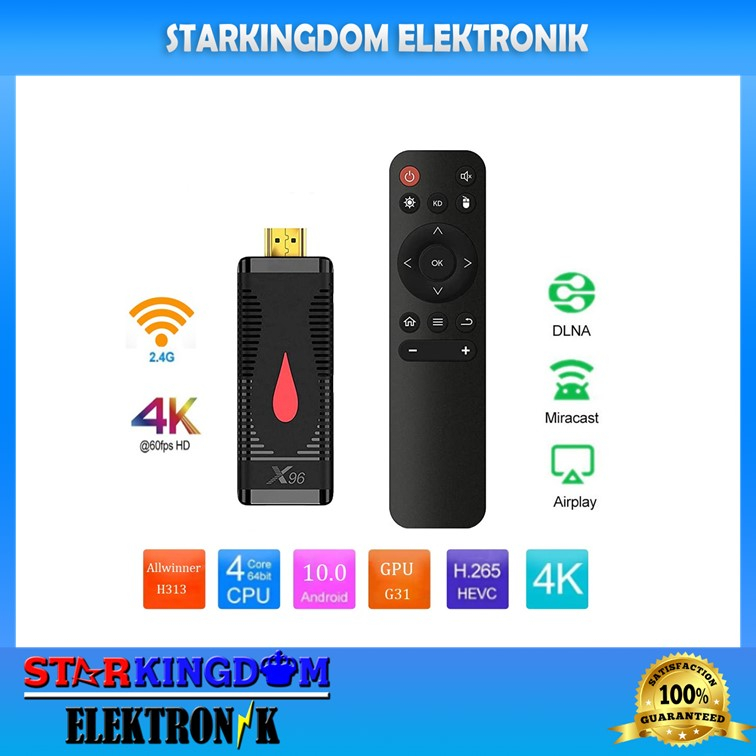Jual Mini TV Stick X96 HDMI Dongle Android 2GB 16GB Smart Box 4K Ultra ...