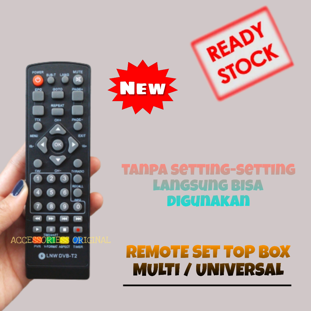 Jual REMOTE STB MULTI / UNIVERSAL DVB T2 PALING DICARI | Shopee Indonesia