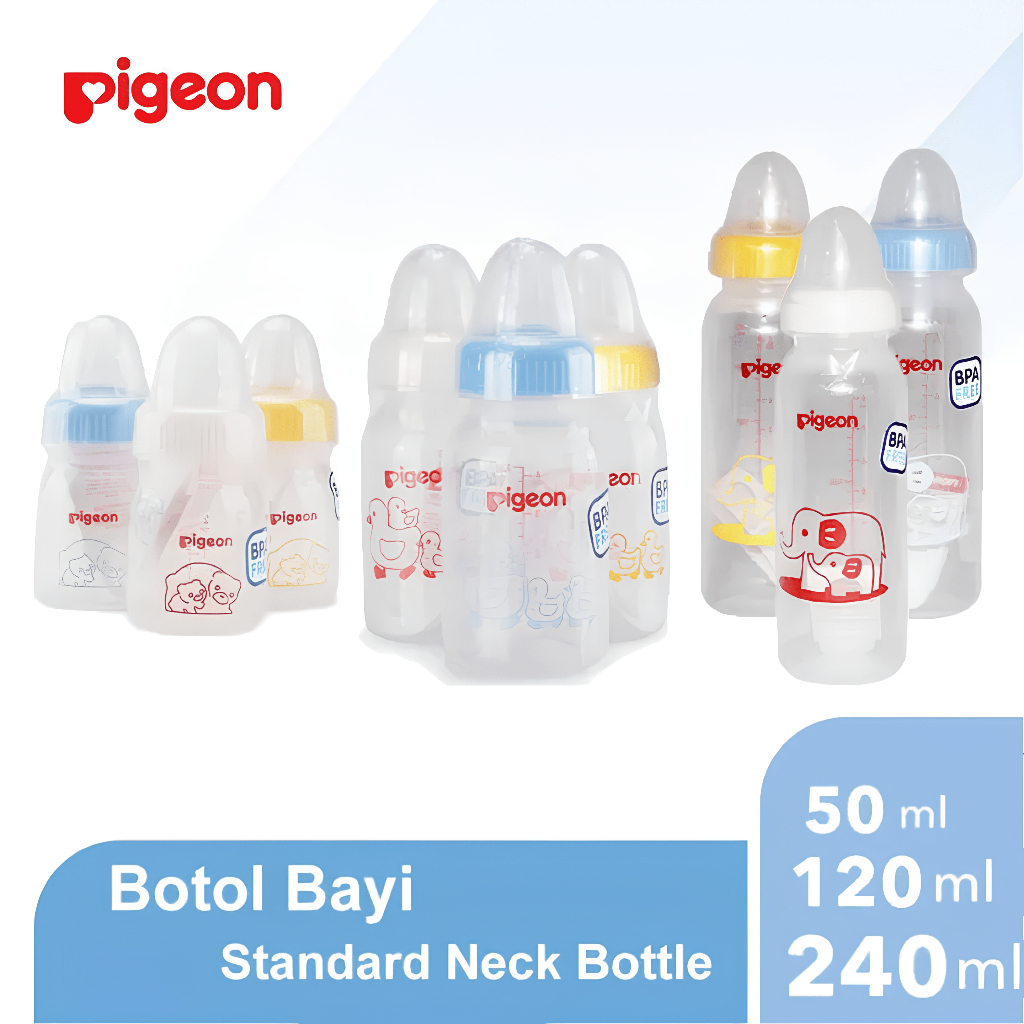 Jual Botol Dot Standar Susu Bayi Pigeon Anti Sedak /Dot Bayi 50ml ...