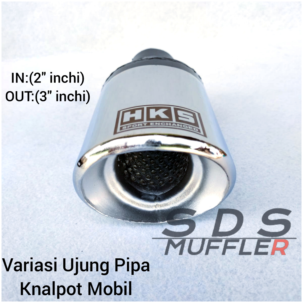 Jual KNALPOT MOBIL VARIASI UJUNG KNALPOT MOBIL HKS OVAL CHROME SEGALA ...