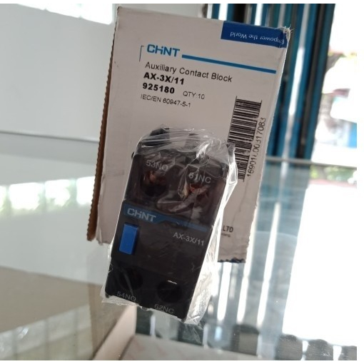Jual Auxiliary Block Contactor AC CHINT 2NO 2NC AX-3X/22 | Shopee Indonesia