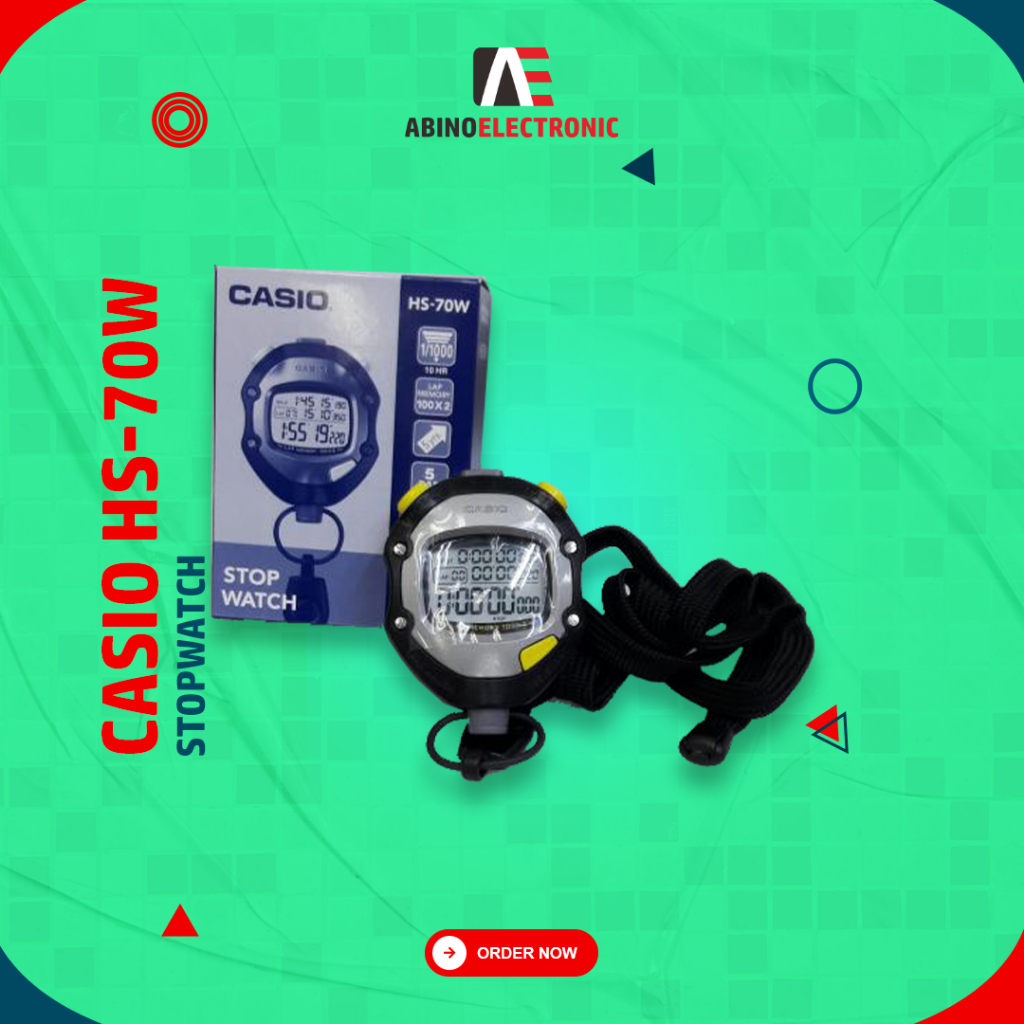 Jual Stopwatch Casio HS-70W Alat Pengukur Waktu Stop Watch Casio HS70 | Shopee Indonesia