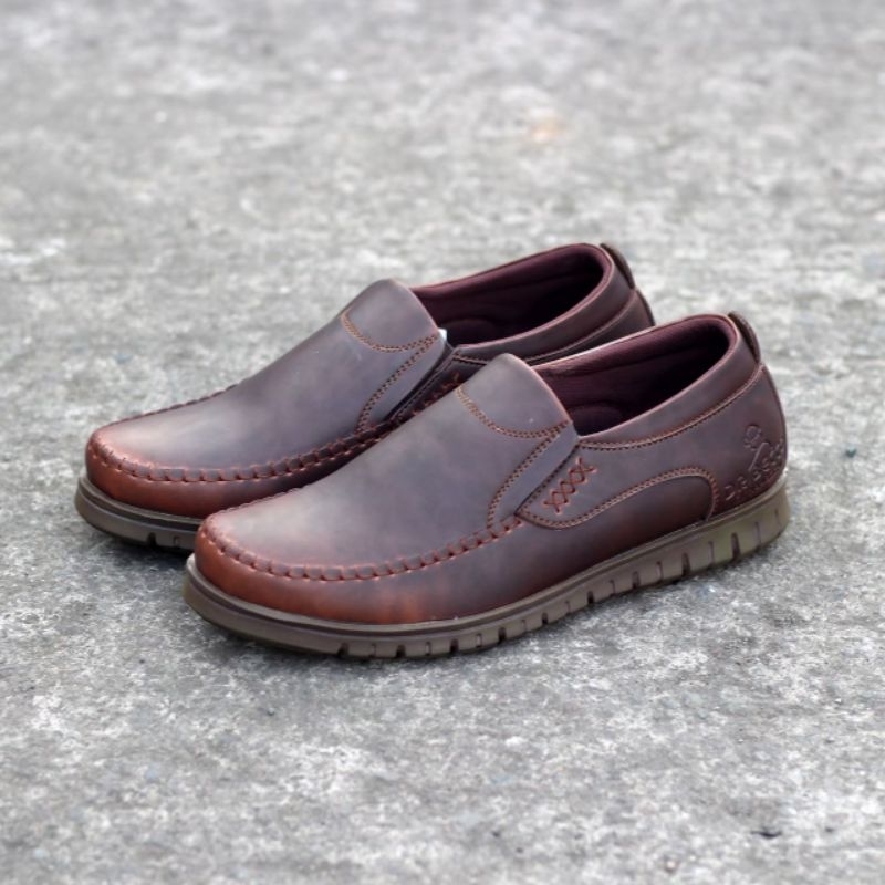 Jual Bleno Sepatu Pansus Pria Model Dr.Becco Kulit Asli Mocasin Slip On ...