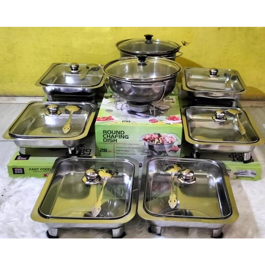 Jual ARZ Promo Wadah Saji Prasmanan tempat makan catering set 6 kotak ...