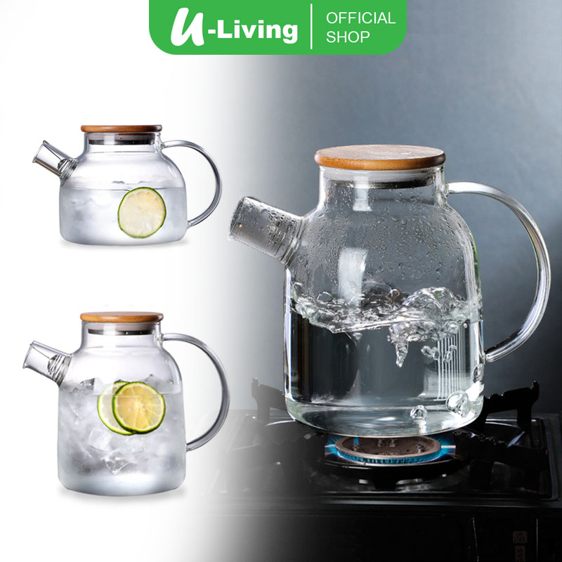 Jual U-Living Tea Pot Teko Teh Kaca Teko Pitcher Pemasak Air Teh ...