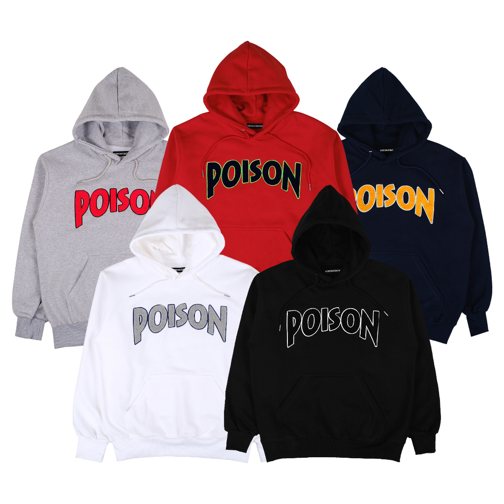 Jual POISON FOREVER ROW LOGO HOODIE HEAVYWEIGHT 330GSM | Shopee Indonesia