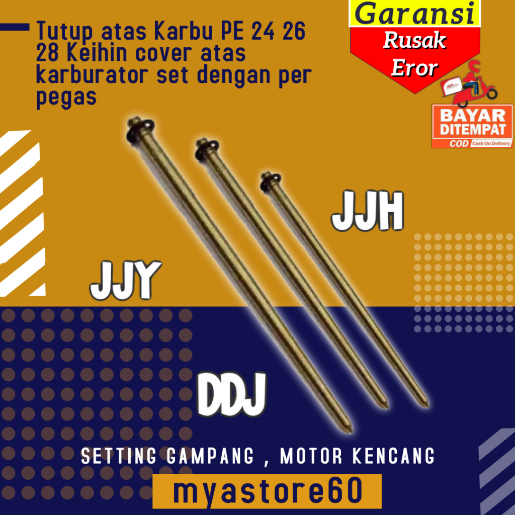 Jual Jarum Skep PE 24 26 28 PWK 28 30 32 33 34 35 38 40 Jarum Kuningan JJH JJY DDJ Original Air ...