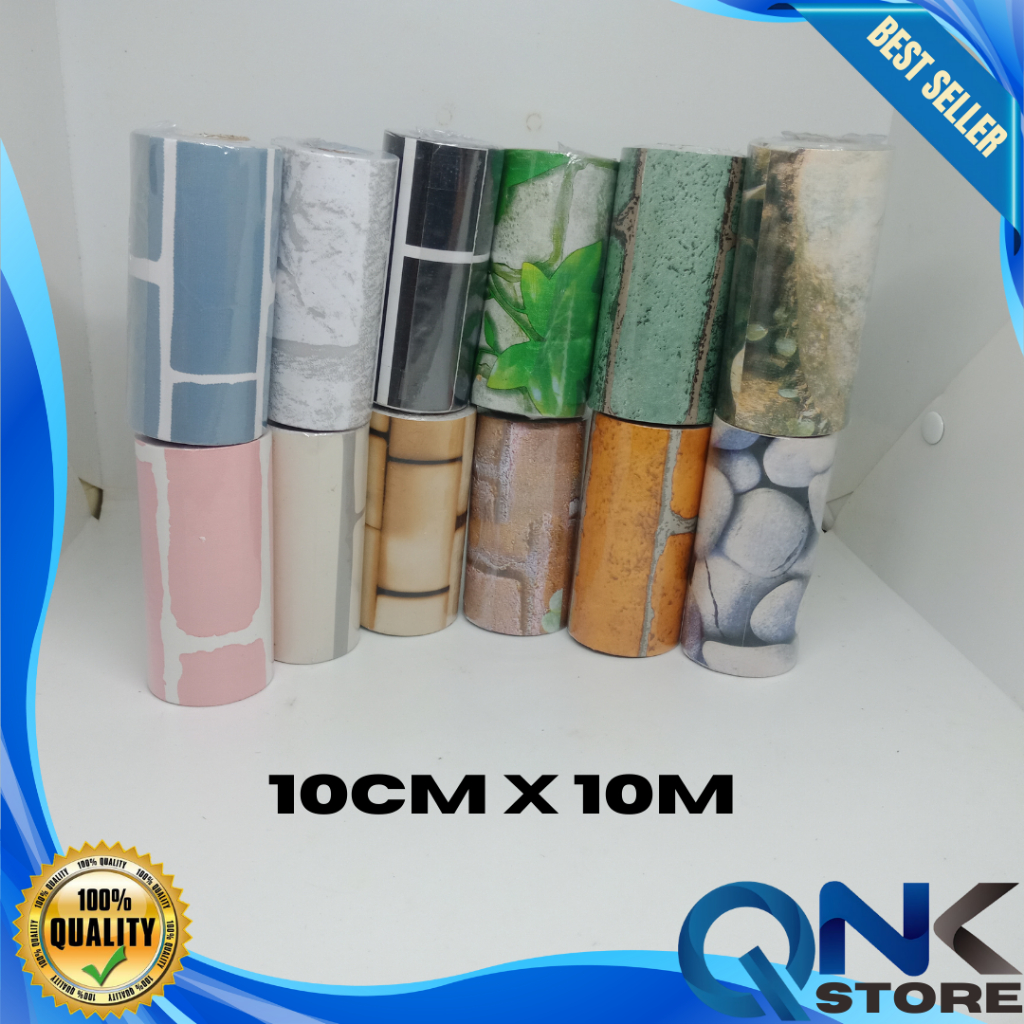 Jual Border List Motif Bata 10cm x 10m Wallpaper Sticker Dnding List ...