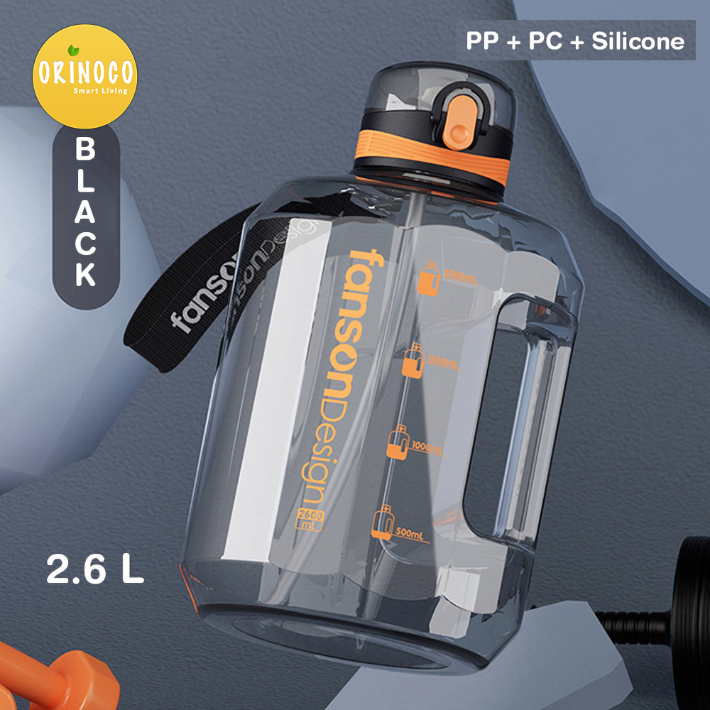 Jual Botol Plastic Sport Gym Extra Large 2600ml Fanson With handle F ...