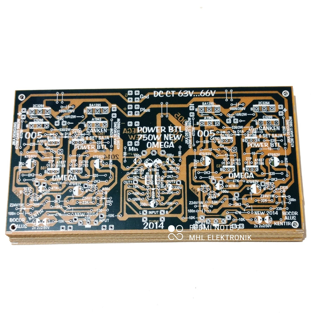 Jual PCB Power Amplifier 750Watt BTL OMEGA 005 | Shopee Indonesia