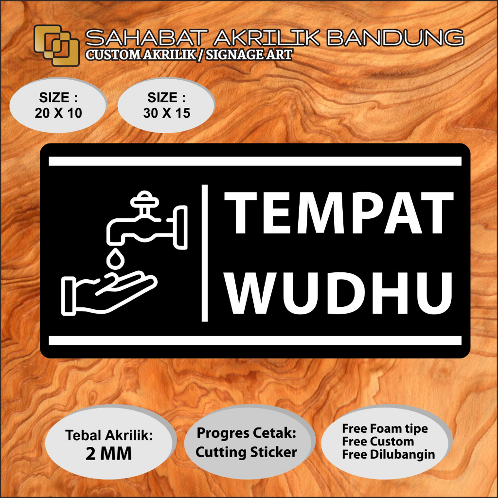 Jual AKRILIK TEMPAT WUDHU ACRYLIC CUSTOM | Shopee Indonesia