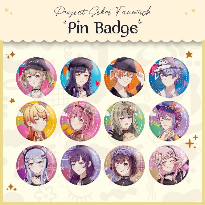 Jual Project Sekai Colorful Stage Fan merch Pin Badge ( VBS WXS ...
