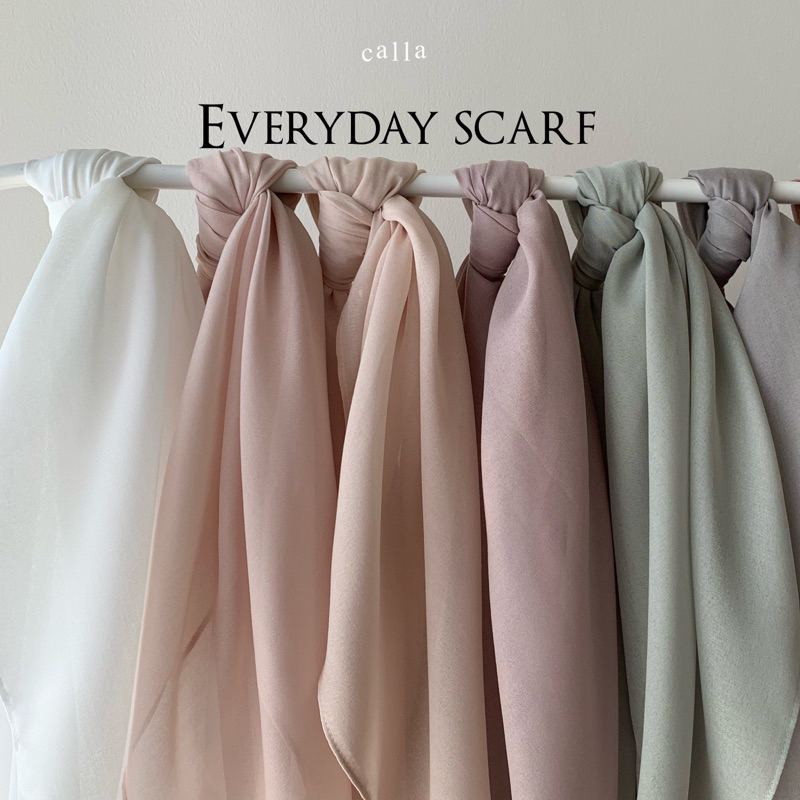 Jual Everyday Scarf | calla BAHANNYA TIPIS | Shopee Indonesia