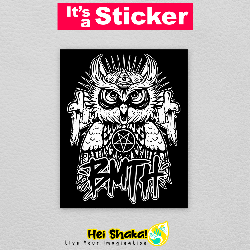 Jual Stiker BMTH Bring Me The Horizon Owl Sticker Musik Band Vinyl Anti ...