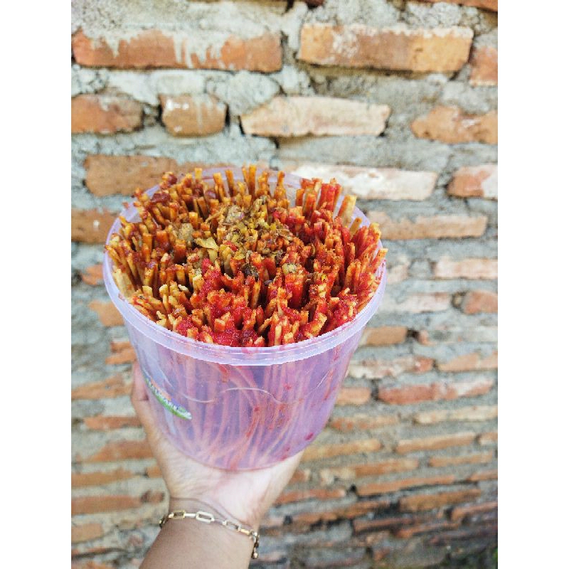 Jual TERMURAH! Jajan lebaran jadul / Mie lidi / biting Gepeng bumbu ...