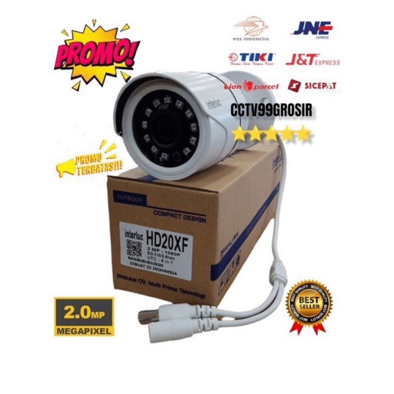 Jual Promo Camera CCTV Outdoor / Indoor 2mp Edge Full HD Interluc 1080P ...