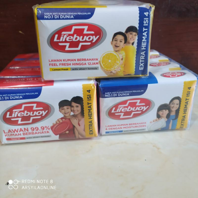 Jual Lifebuoy batang 100g pack isi 4 | Shopee Indonesia