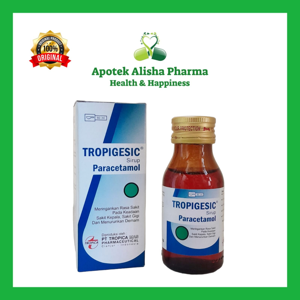 Jual Tropigesic Sirup 60ml - Tropigesik Parasetamol Obat Penurun Panas ...