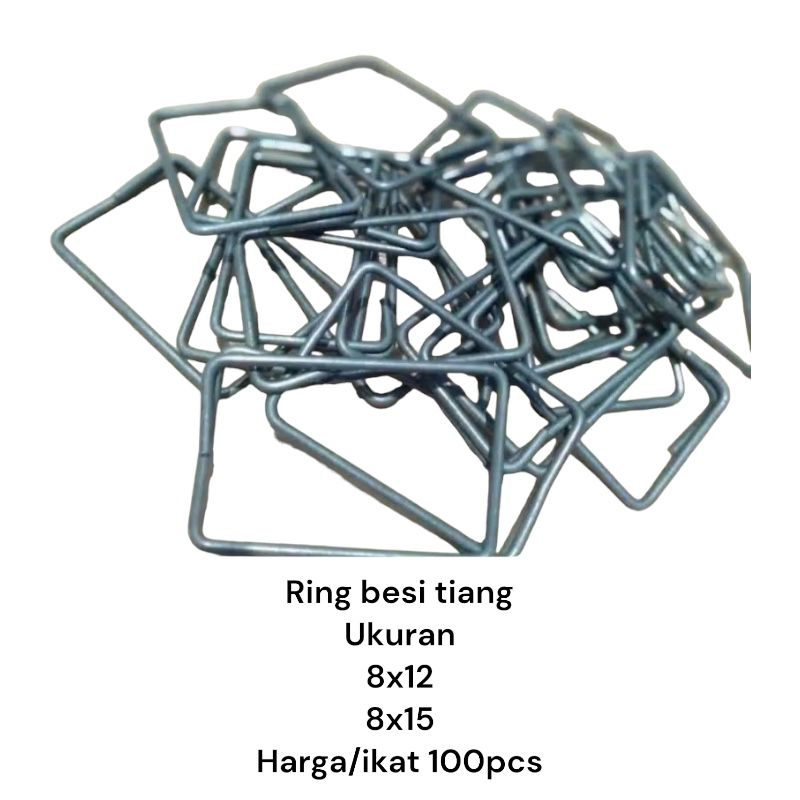 Jual HARGA/IKAT 100pcs RING BESI BETON / RING TIANG BESI BETON 8X12 ...