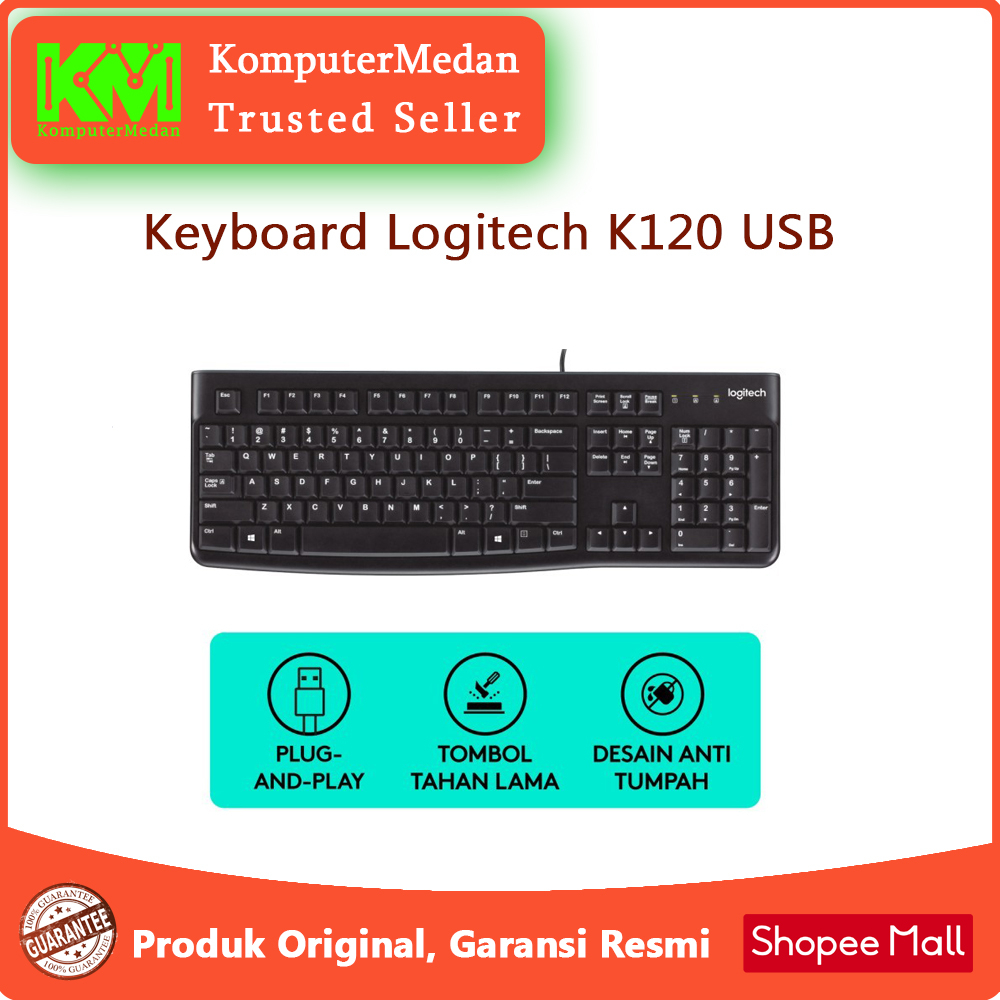 Jual Logitech K120 USB Wired Keyboard | Shopee Indonesia