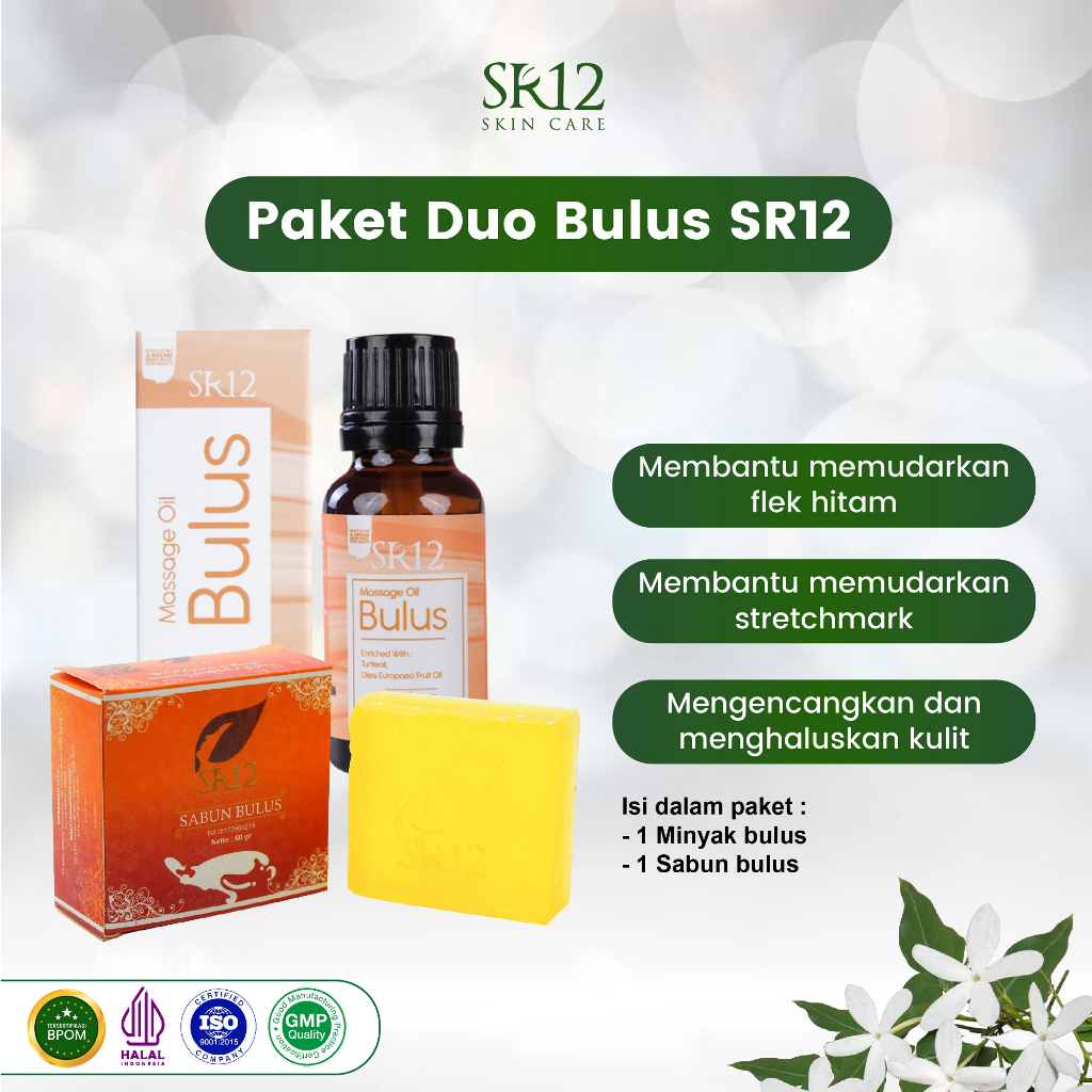 Jual Paket Duo Bulus SR12 Skincare - Minyak Bulus & Sabun Bulus Obat ...