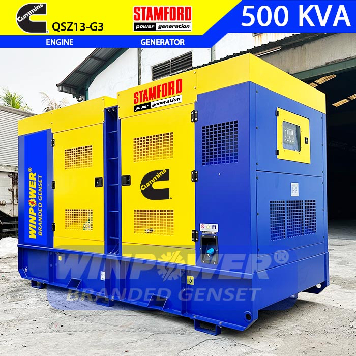 Jual Genset Cummins 500 KVA Generator Stamford Silent WP550CCC Baru | Shopee Indonesia