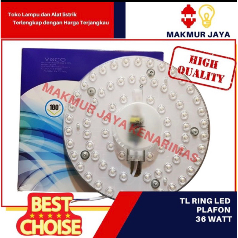 Jual lampu TL ring LED 36Watt / Lampu Module LED Plafon 36W super ...