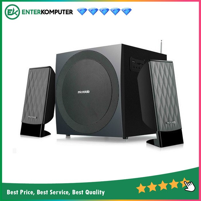 Jual Microlab M300BT - 38 Watt RMS Wireless Bluetooth Multimedia ...