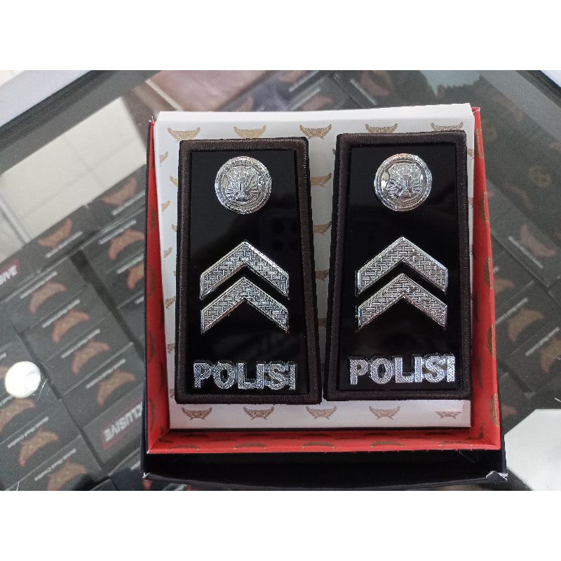 Jual PANGKAT PDH POLISI BRIPTU AKRILIK LIS BIASA/TANPA LIS | Shopee ...