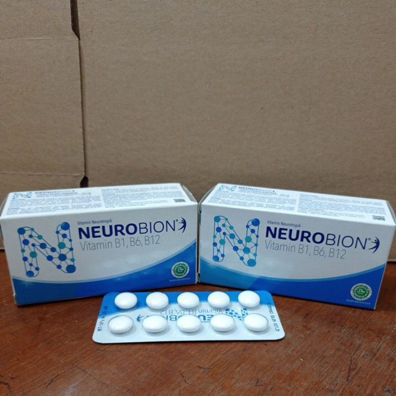 Jual neurobion putih 1 strip 10 tab dan 1 box 50 tab | Shopee Indonesia