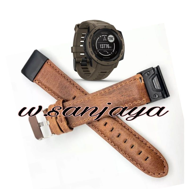 Jual STRAP GARMIN INSTINCT SOLAR TACTICAL TALI JAM KULIT KONEKTOR WATCH ...