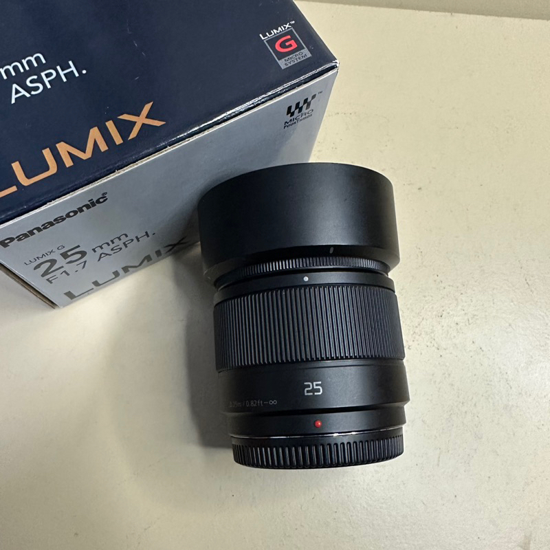 Jual LUMIX 25mm F1.7 ASPH LIKE NEW FULLSET BOX lensa Fix lumix AF ...
