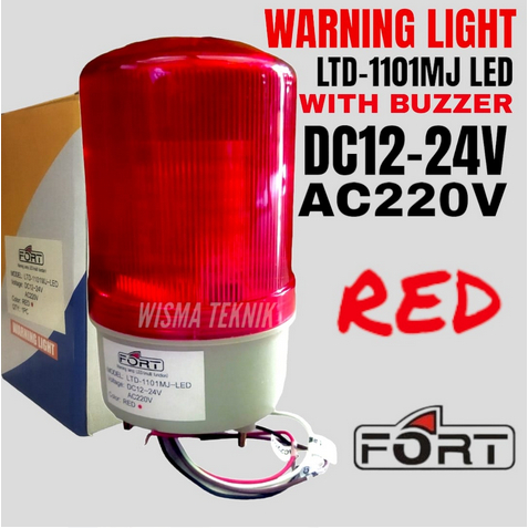 Jual WARNING LIGHT ROTARY 4" 12-24VDC /220 VAC FORT LTD-1101MJ LED ...
