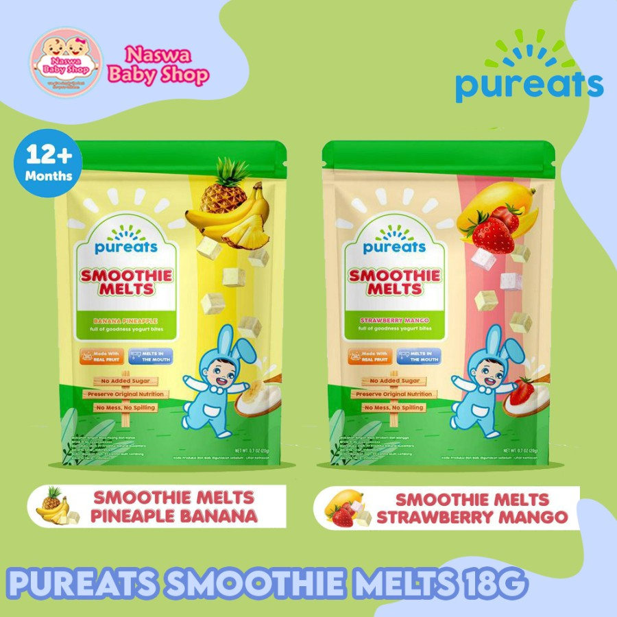 Jual Pureats Smoothie Melts Snack Yogurt Anak 1 thn+ 18g | Shopee Indonesia