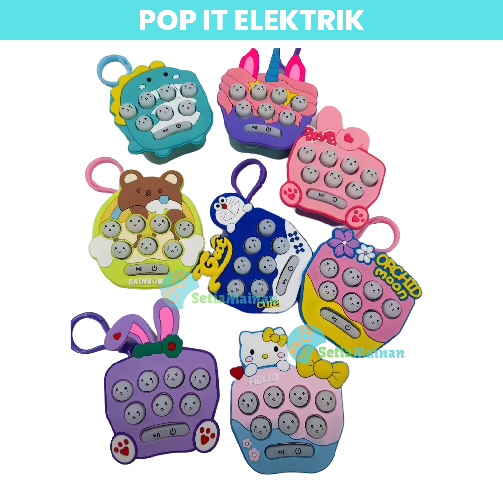 Jual Mainan Anak Pop It Elektrik Elektronik Game Console Kecil Quick ...