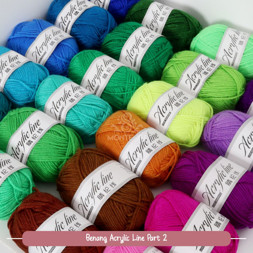 Jual Acrylic Line Benang Wol Wool 2 mm 50 gram | Shopee Indonesia