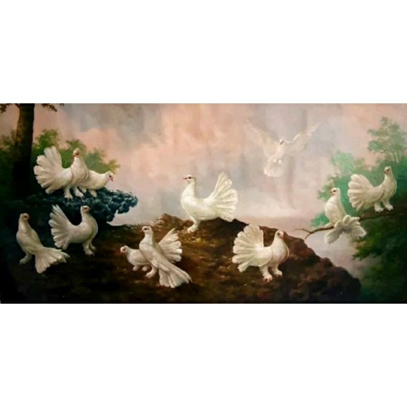 Jual Lukisan Antik Burung Merpati | Shopee Indonesia